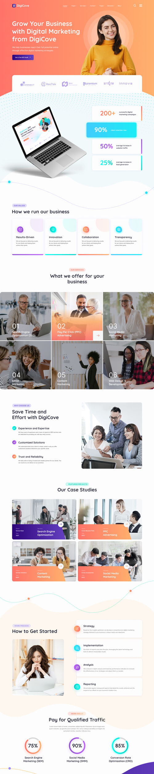 Home (IT Service) One Page – Revenue Pixels